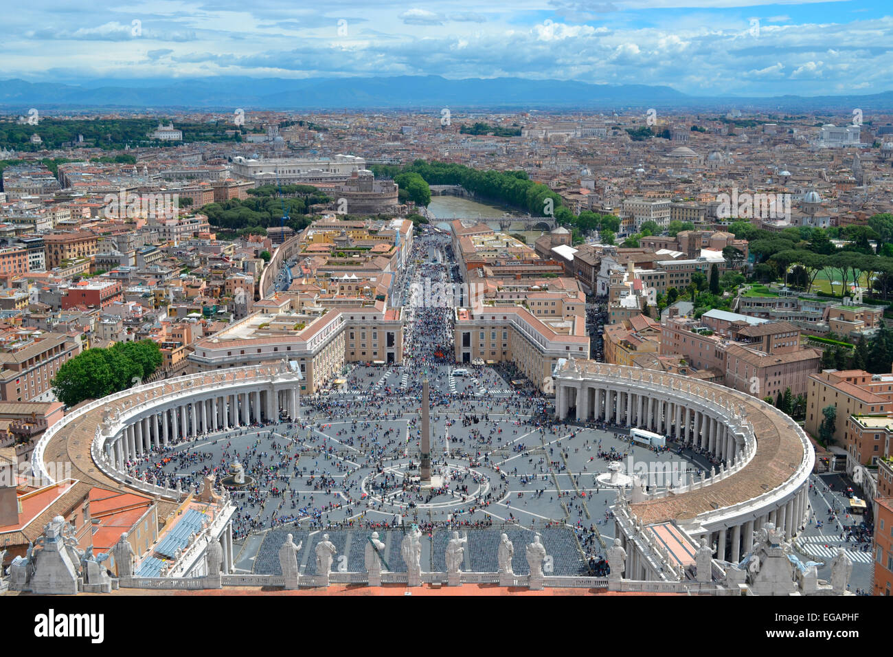 Vatican Aerial Image Stock Photo - Alamy