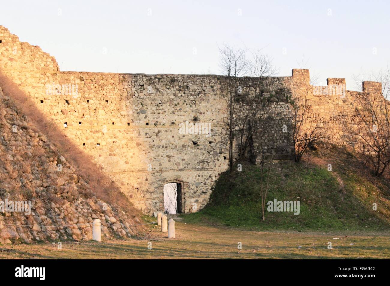 ancient defensive walls of Lonato, Brescia, Lombardy, Italy Stock Photo ...
