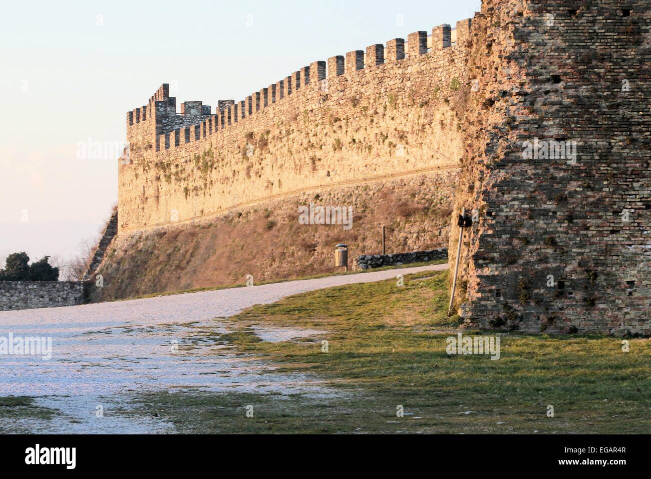 ancient defensive walls of Lonato, Brescia, Lombardy, Italy Stock Photo ...