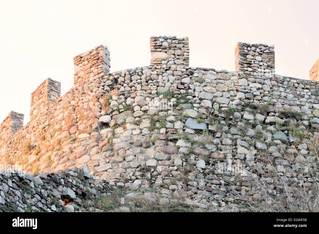 ancient defensive walls of Lonato, Brescia, Lombardy, Italy Stock Photo ...