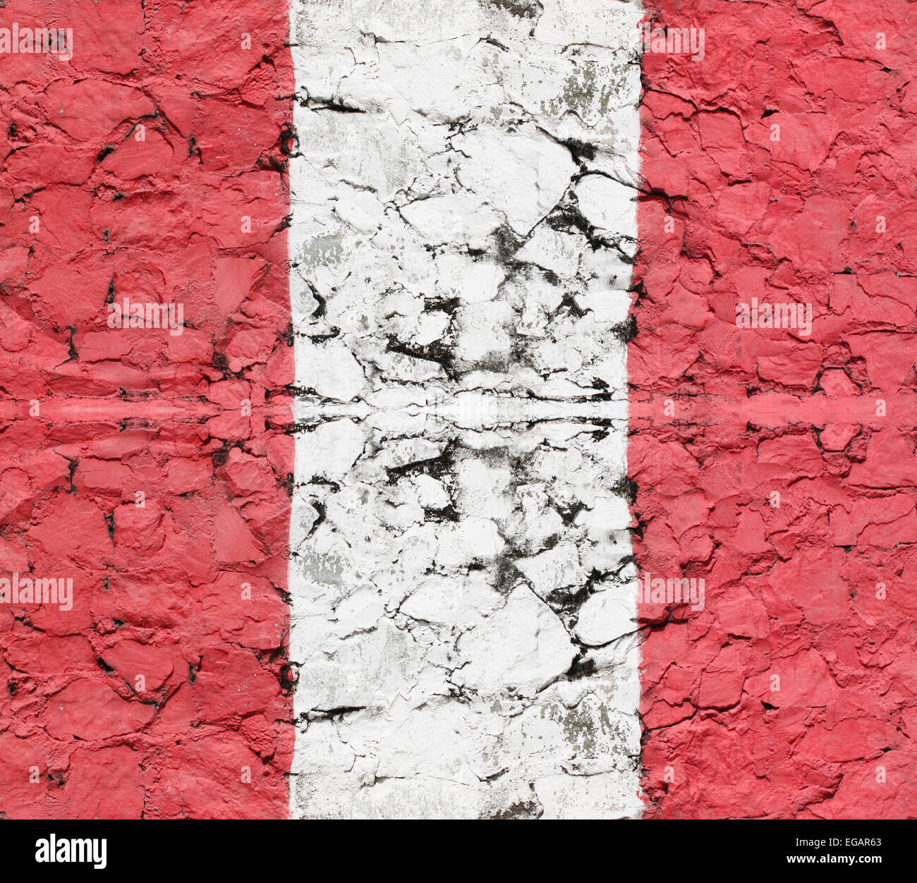 Surface of the red and white cement wall for the background Stock Photo ...