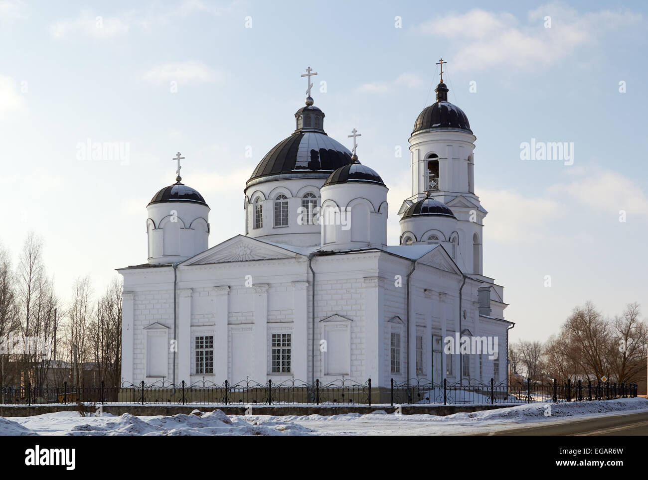 Orthodox Cathedral of Elijah the Prophet, Soltsy. Russia Stock Photo ...