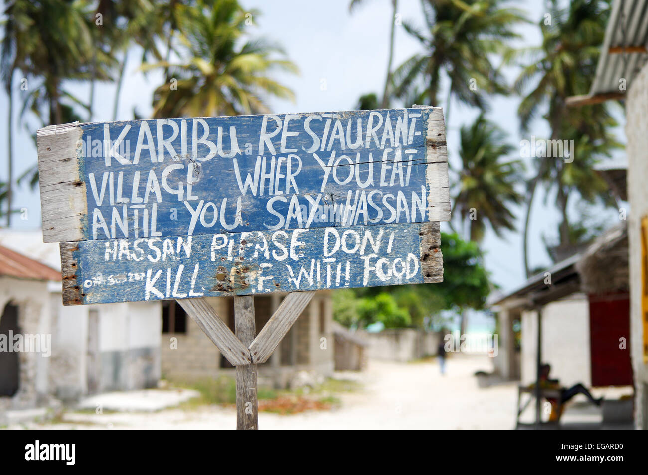 Warm welcome in Zanzibar Stock Photo - Alamy