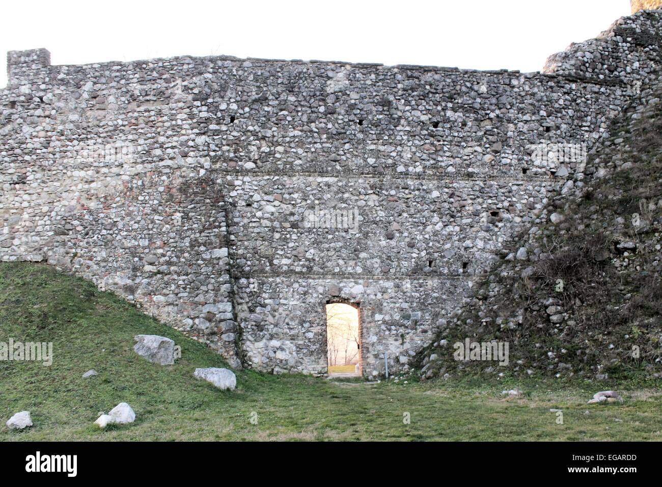 ancient defensive walls of Lonato, Brescia, Lombardy, Italy Stock Photo ...