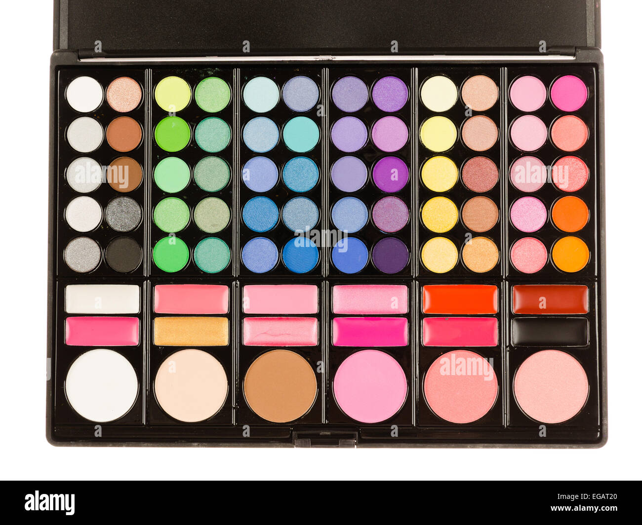 Professional makeup palette isolated on white background Stock Photo ...