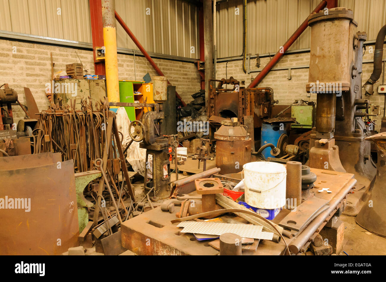 Engineering workshop at the Railway Preservation Society of Ireland ...