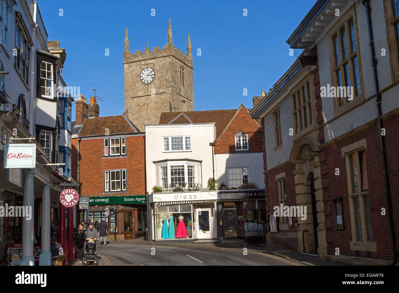 Church of Saint Mary and historic buildings, Marlborough, Wiltshire ...