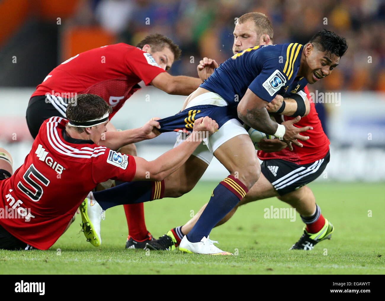Dunedin, New Zealand. 21st Feb, 2015. Malakai Fekitoa of the ...