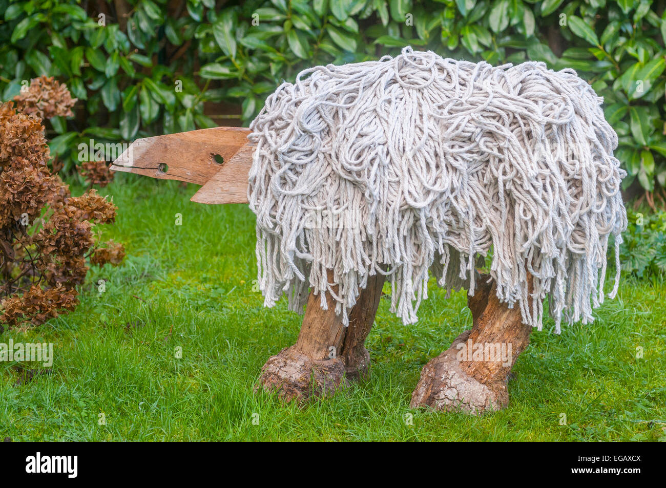 Life-size mixed-media sculpture of sheep Stock Photo - Alamy