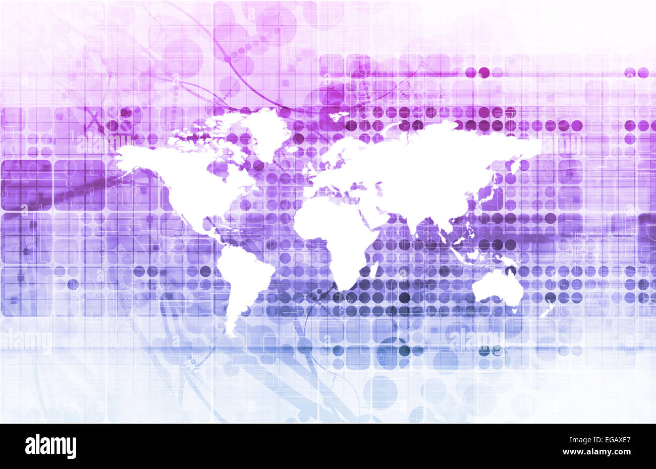 Data Sharing Network with Transparent View of Information Stock Photo ...