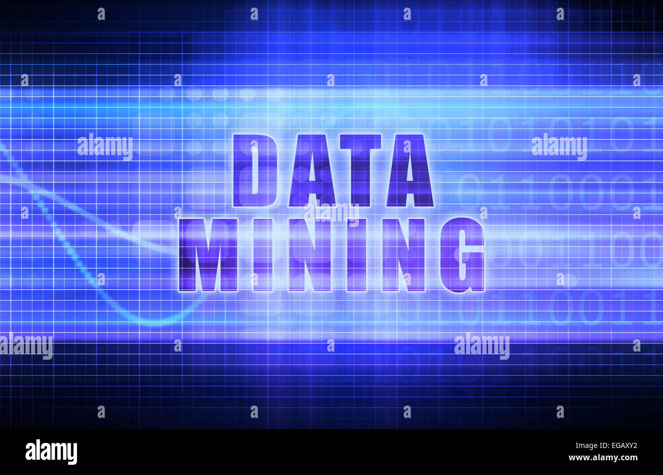 Data Mining on a Tech Business Chart Art Stock Photo - Alamy