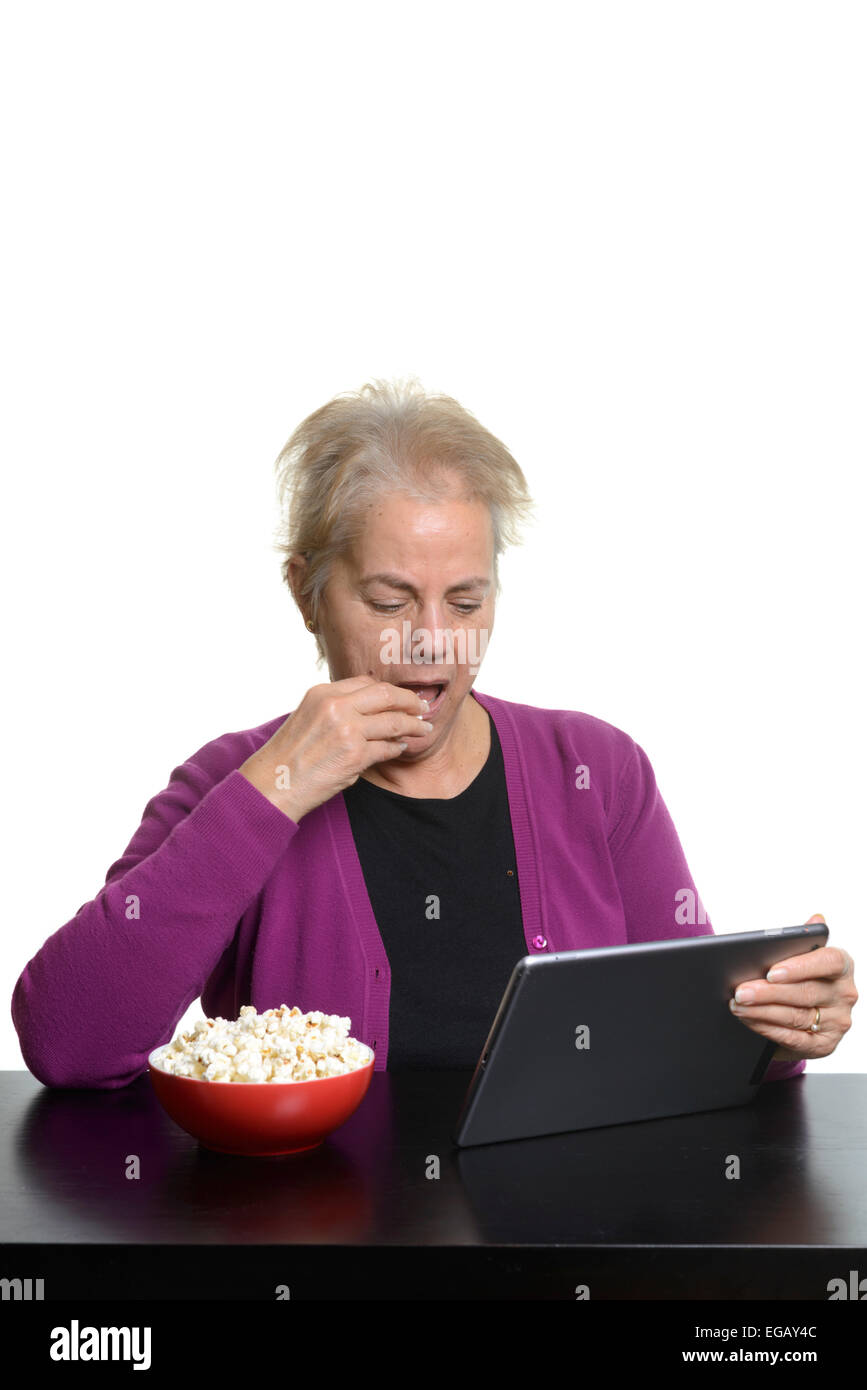 Eating popcorn uk hi-res stock photography and images - Alamy