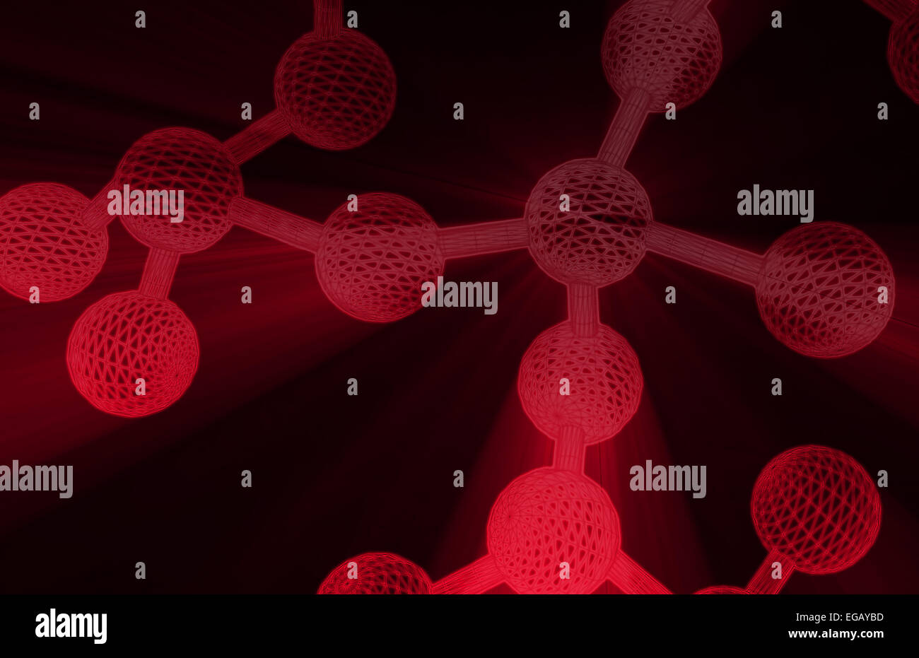 Molecular Structure with Connected Molecule As Art Stock Photo - Alamy