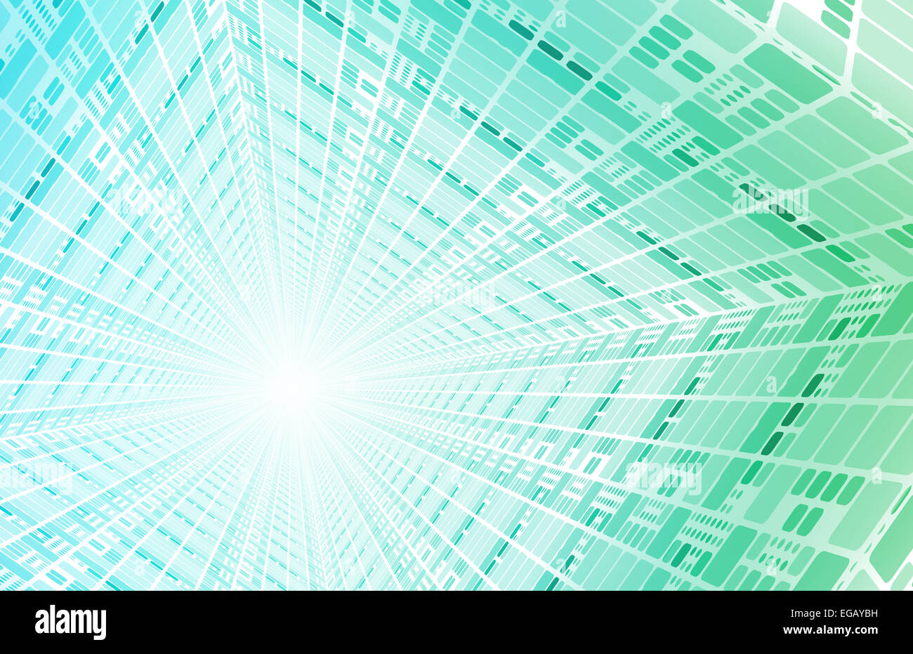 Technology Tunnel with Fast Digital Data Packets Stock Photo - Alamy