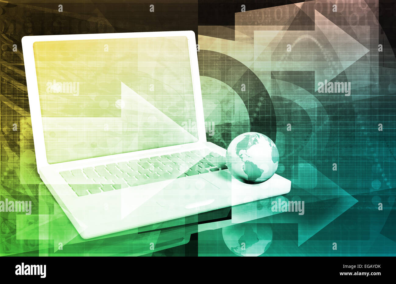 Internet Web Abstract on a Digital Background Stock Photo - Alamy