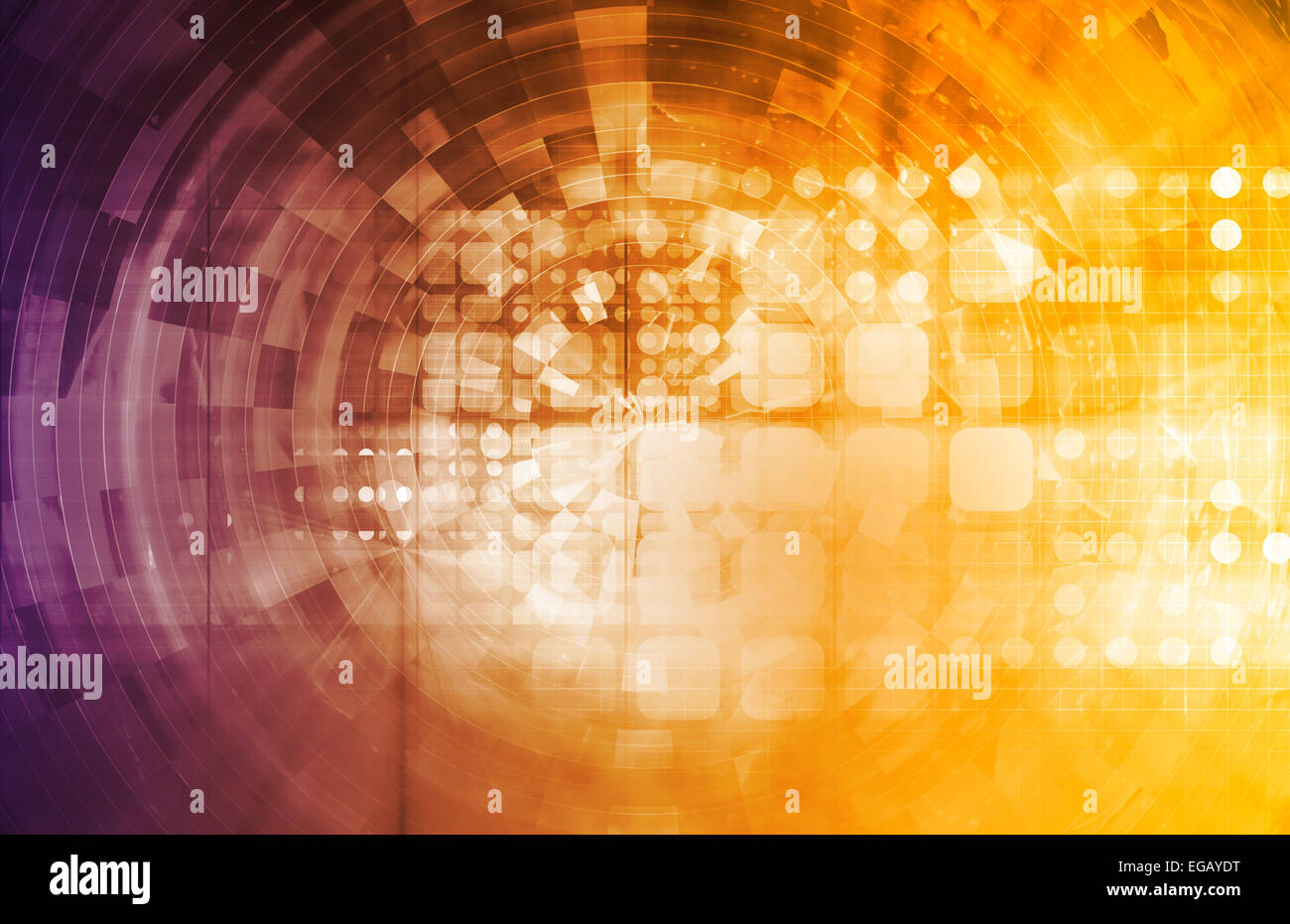 Projecting the Future in a Digital Art Abstract Stock Photo - Alamy