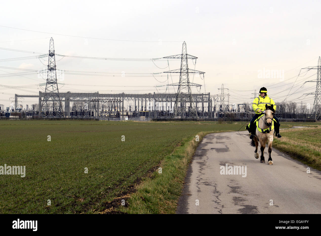 Creyke Beck substation at Cottingham, East Yorkshire, UK which will ...