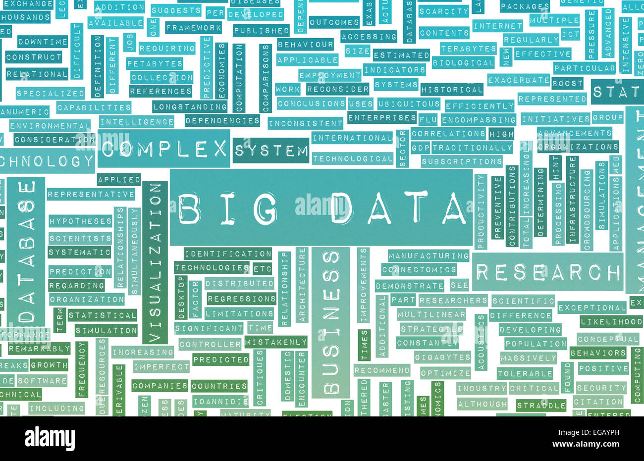 Big Data as a Technology Concept Overview Art Stock Photo - Alamy