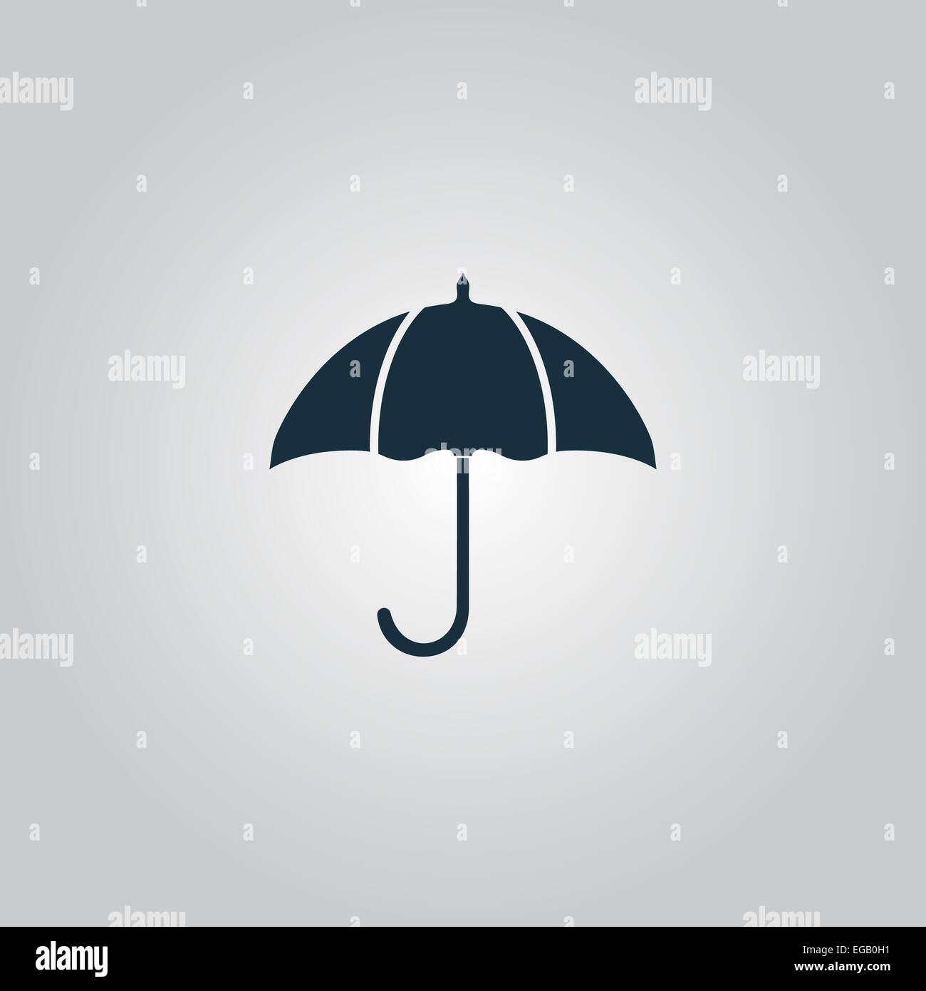 Umbrella rain icon flat hi-res stock photography and images - Alamy