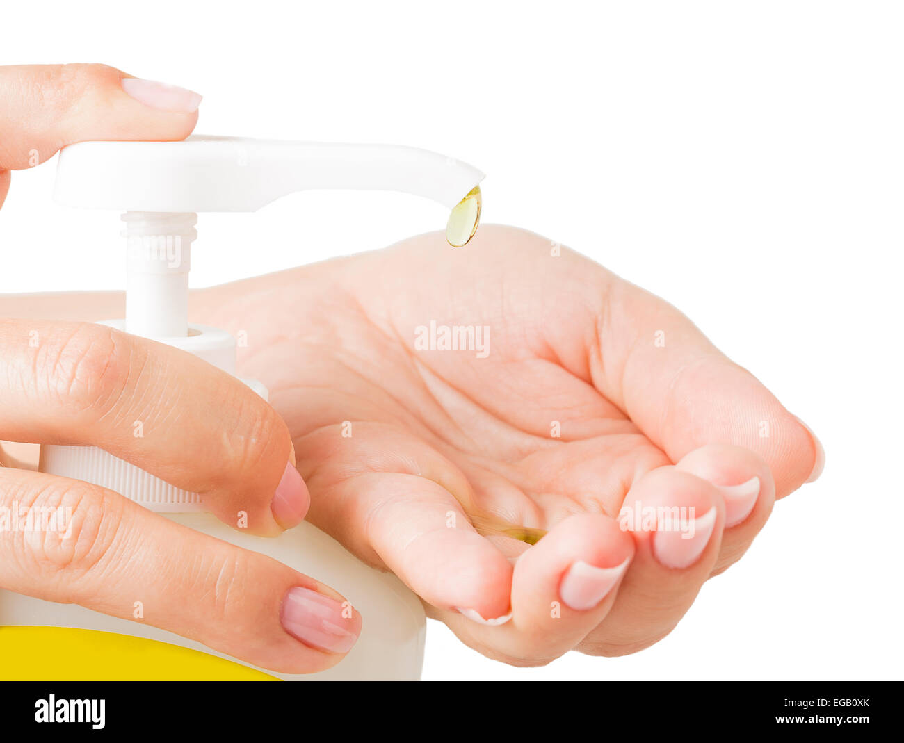 hand soap isolated on white background Stock Photo - Alamy