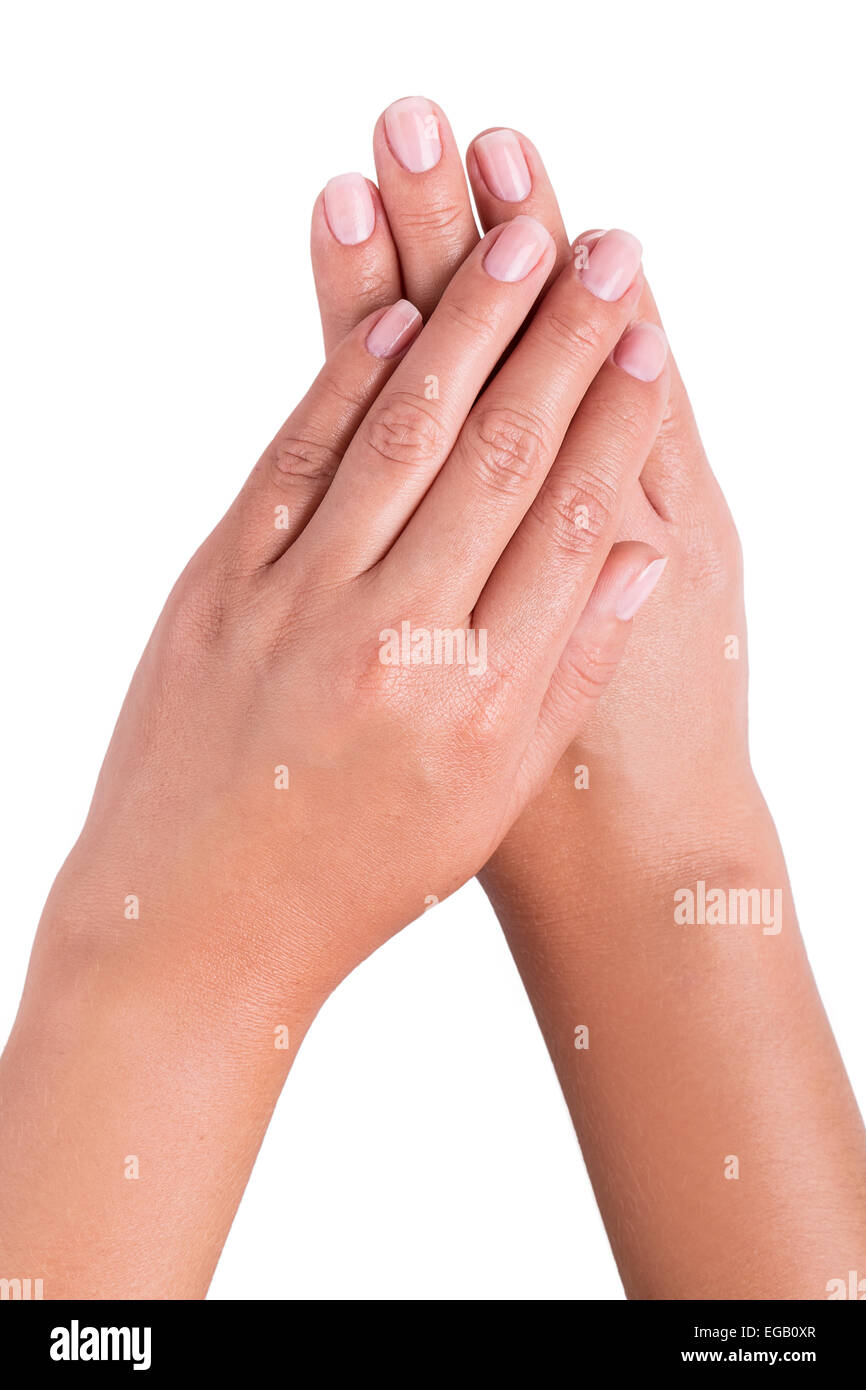 two hand isolated on white background Stock Photo - Alamy