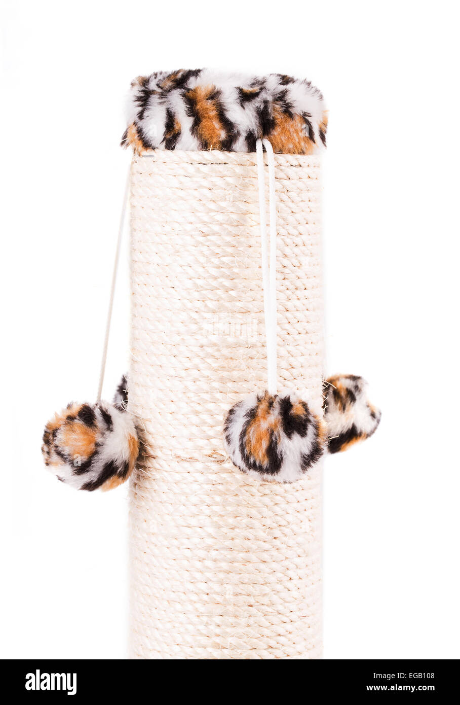 scratching post isolated on white background Stock Photo - Alamy