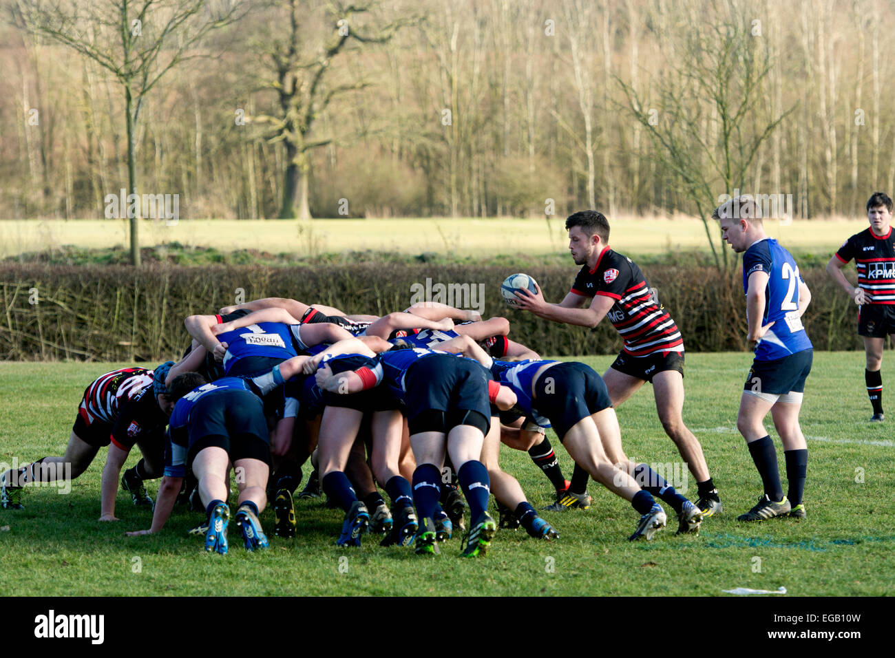 University sport - men`s Rugby Union Stock Photo - Alamy