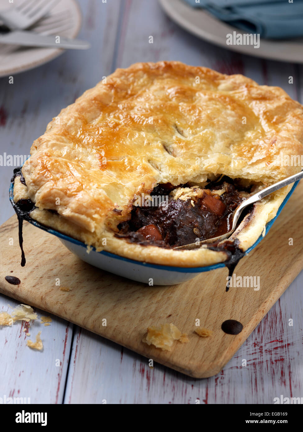 Ox cheek pie hi-res stock photography and images - Alamy