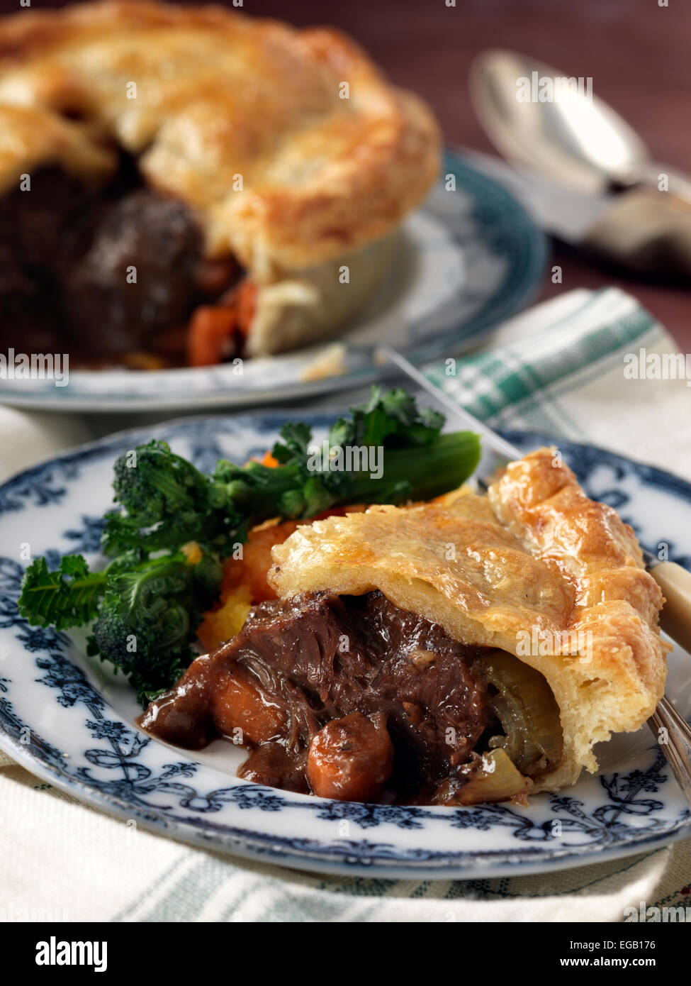 Rough puff pastry ox cheek beef pie hi-res stock photography and images ...