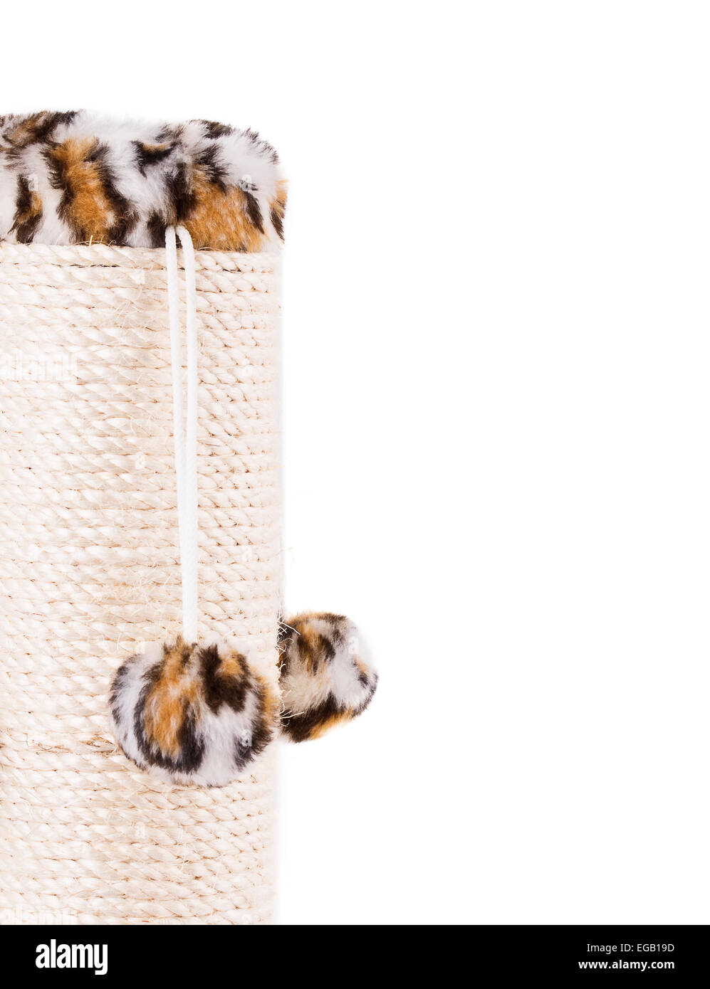 scratching post isolated on white background Stock Photo - Alamy