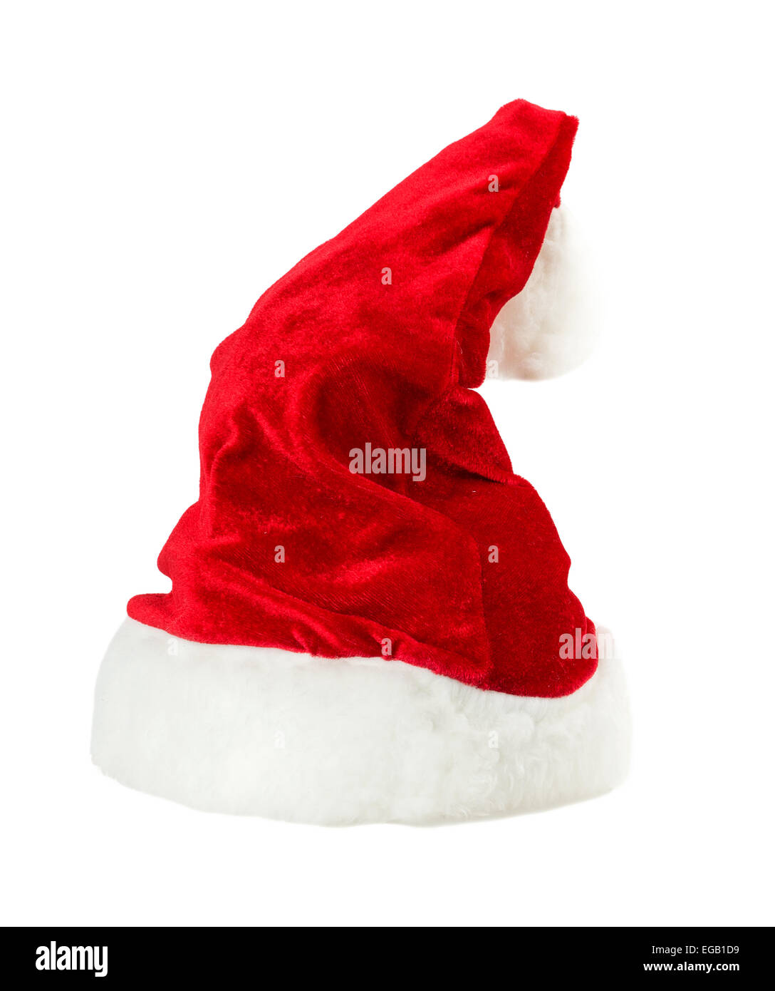 santa hat claus christmas isolated red white Stock Photo - Alamy