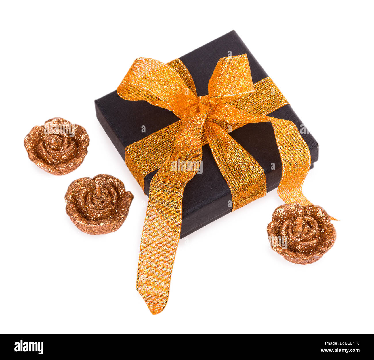 box ribbon bow isolated on white background Stock Photo - Alamy