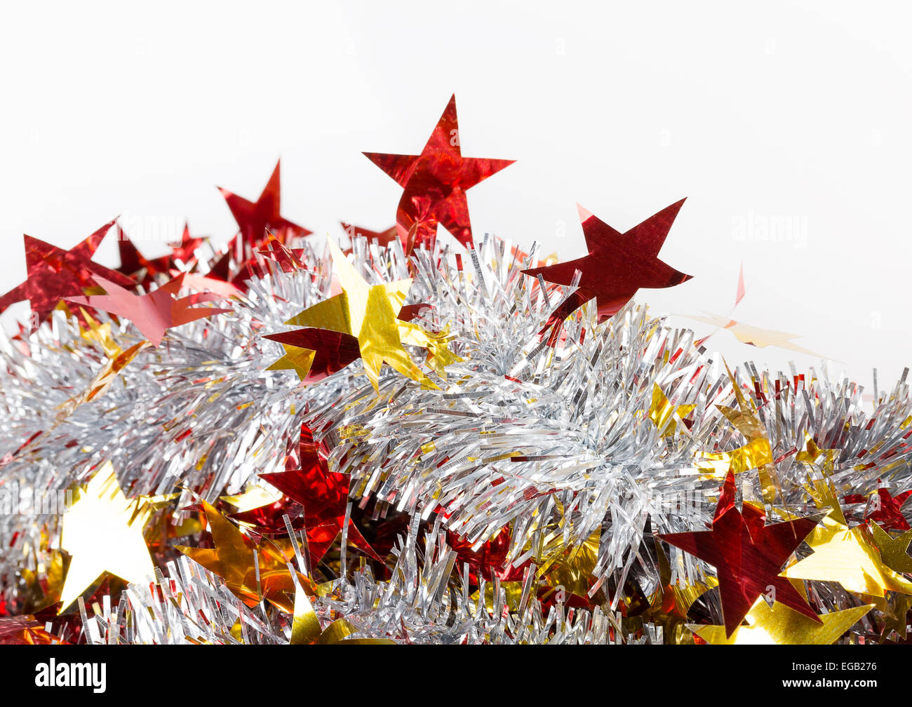 Tinsel border stars hi-res stock photography and images - Alamy