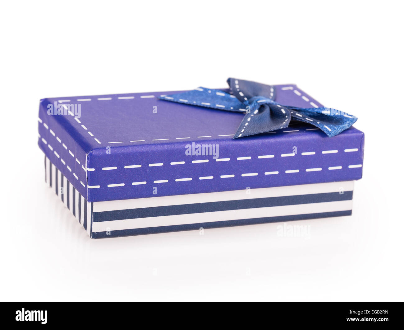 box ribbon bow isolated on white background Stock Photo - Alamy