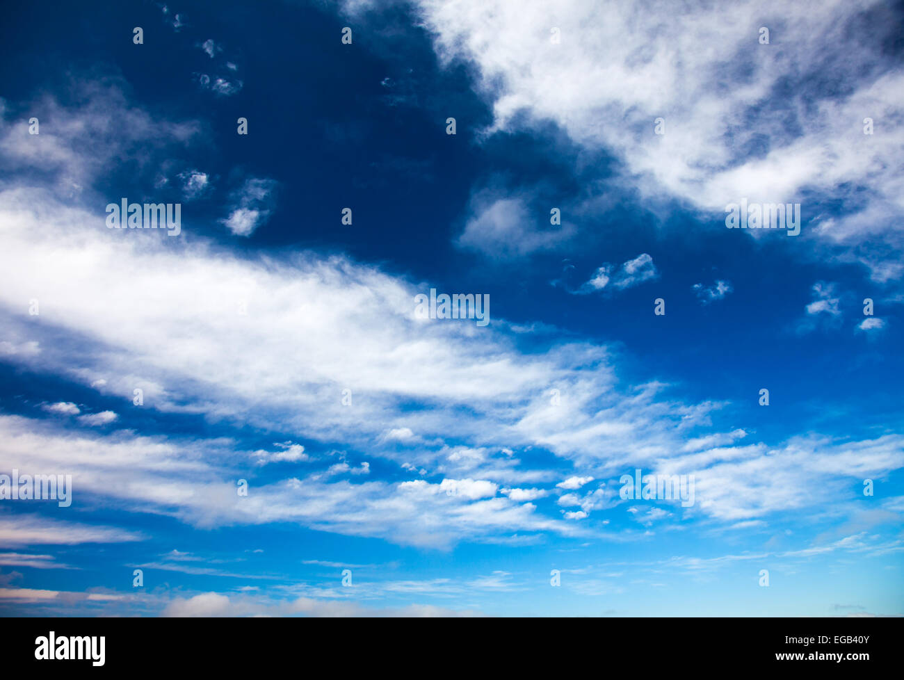 blue sky with light clouds natural background Stock Photo - Alamy