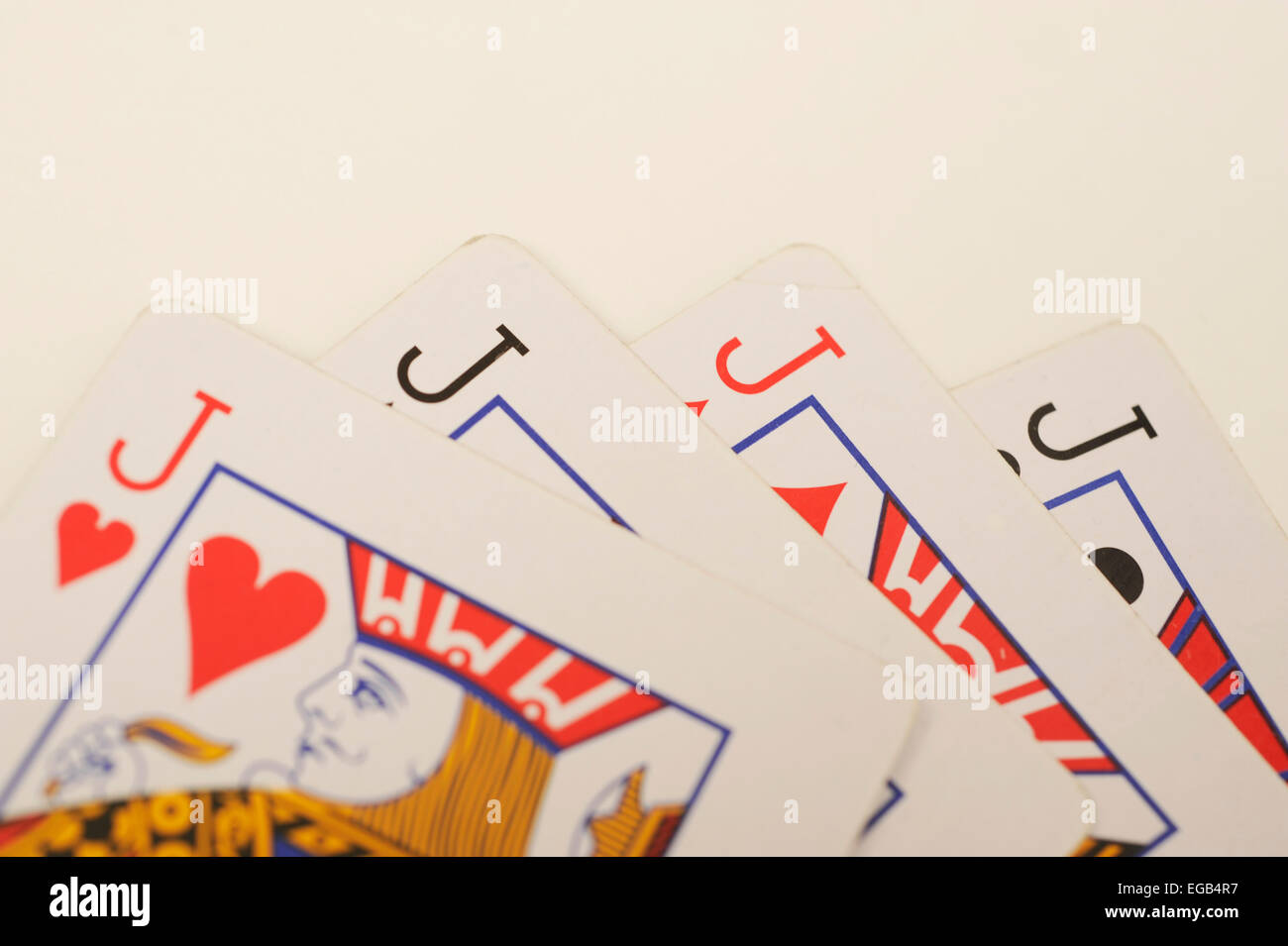 Four jacks playing cards hi-res stock photography and images - Alamy