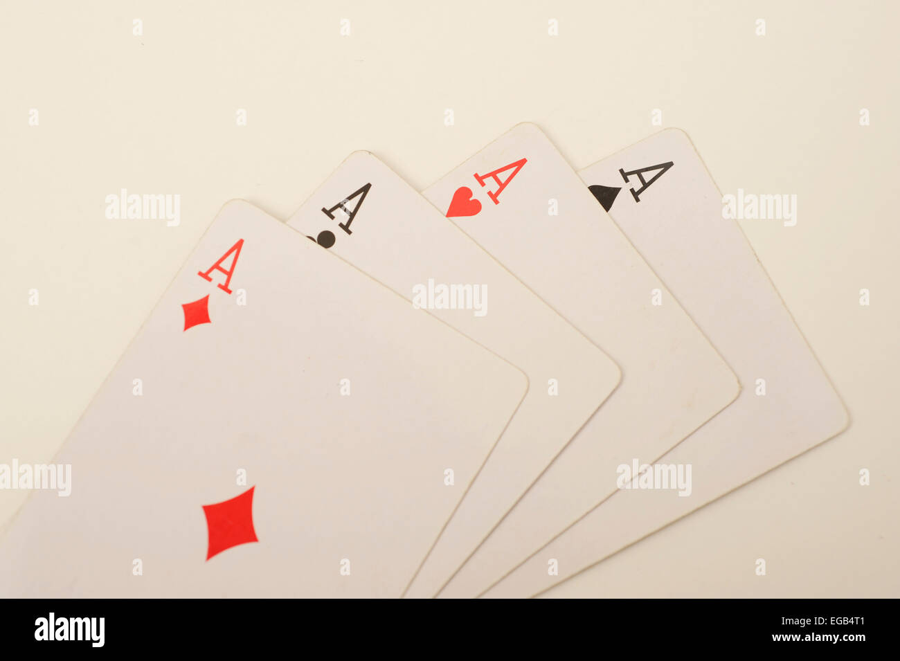 4 aces hi-res stock photography and images - Alamy