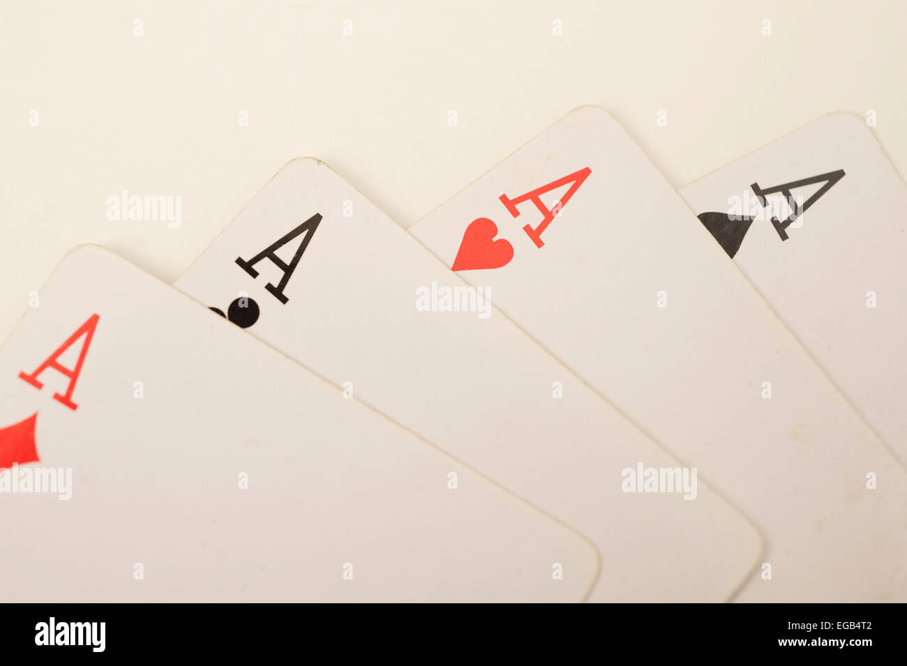 4 aces hi-res stock photography and images - Alamy