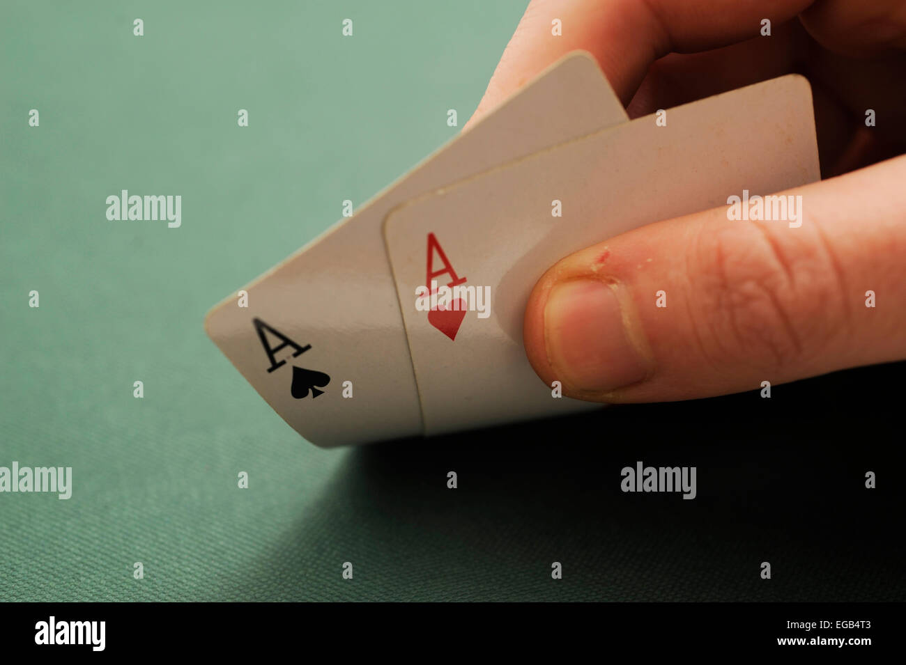 Playing Cards Aces Stock Photo - Alamy