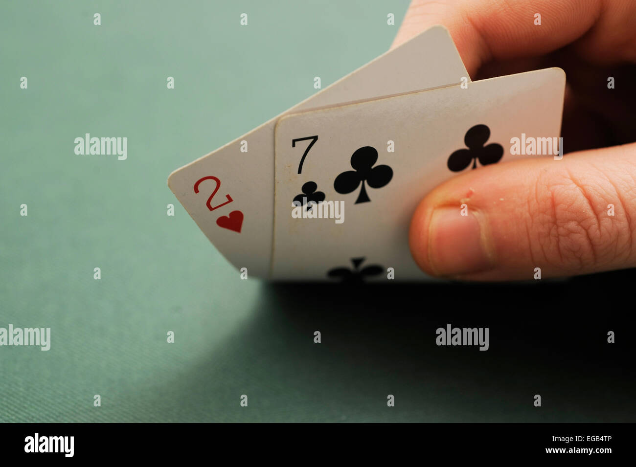 Playing Cards Seven Two Stock Photo - Alamy