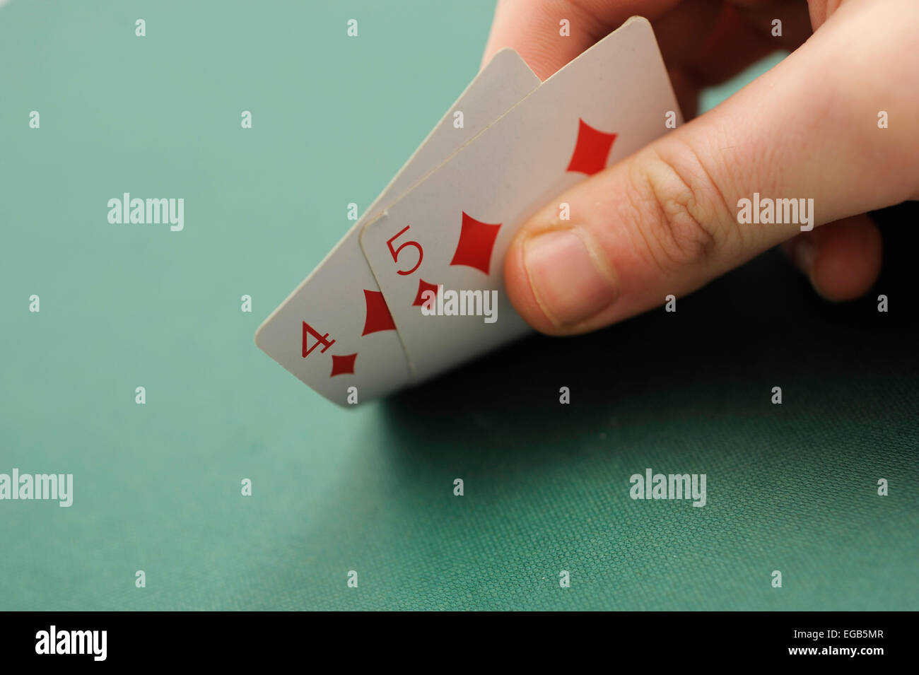 Playing Cards Four and Five Stock Photo - Alamy