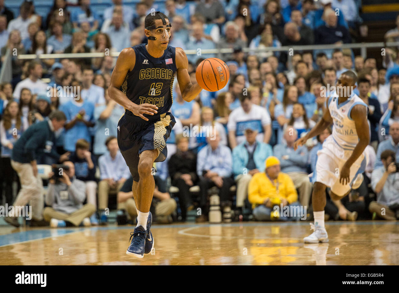 Chapel Hill, NC, USA. 21st Feb, 2015. Georgia Tech F Quinton Stephens ...