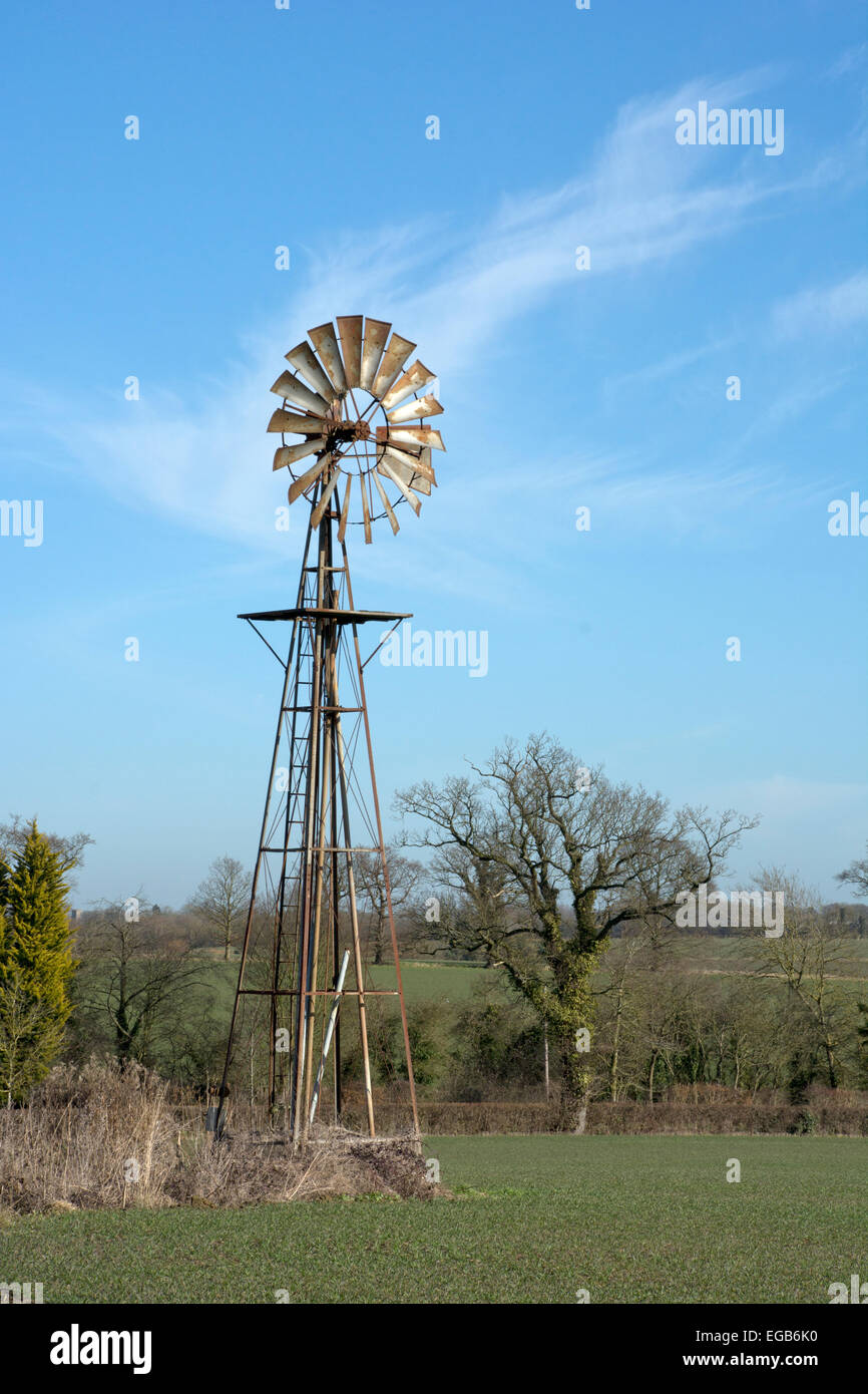 Old windpump hi-res stock photography and images - Alamy