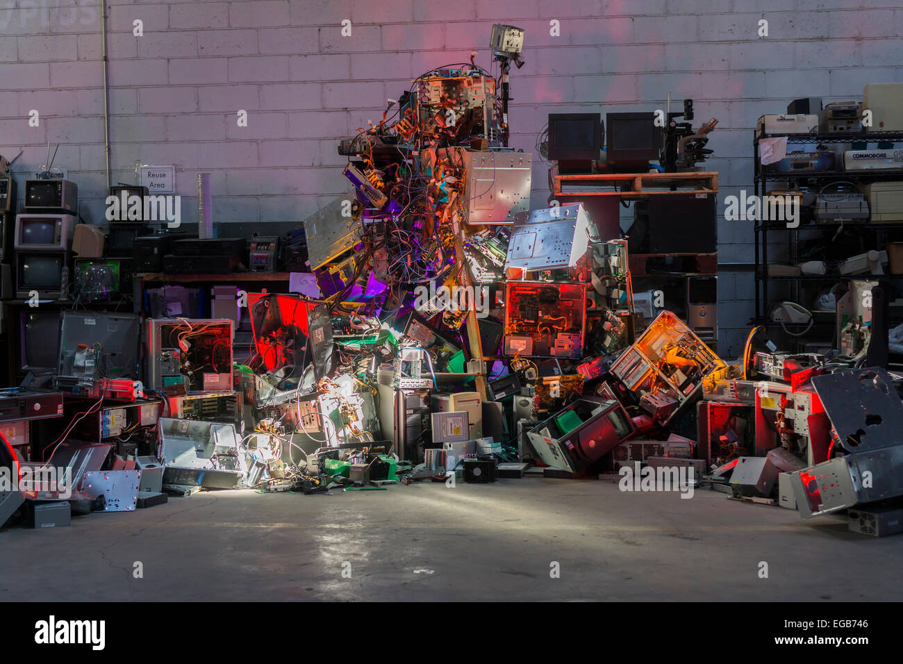 The Digital Being Installation Stock Photo - Alamy