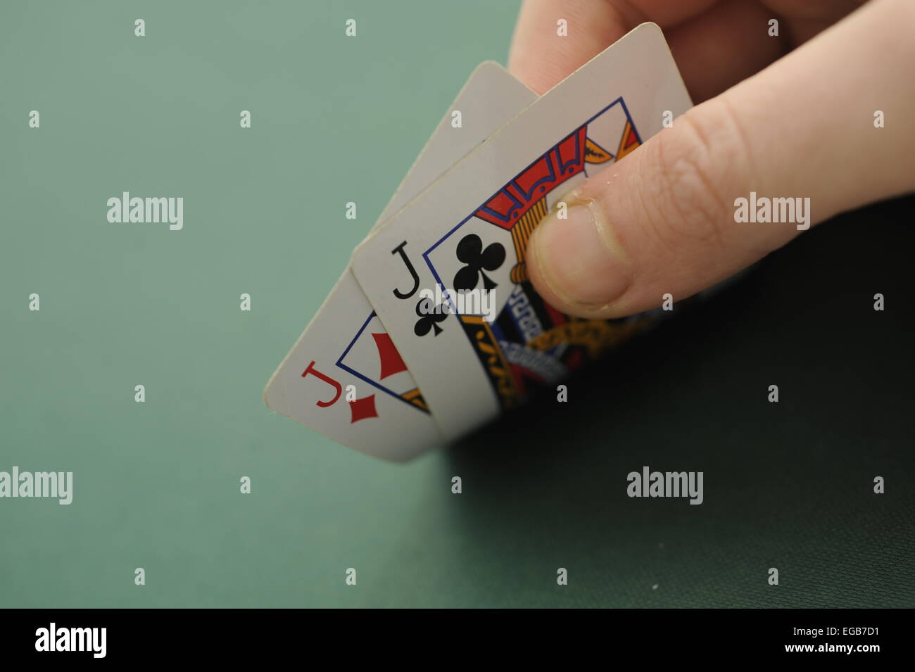 Playing Cards Pair of Jacks Stock Photo - Alamy