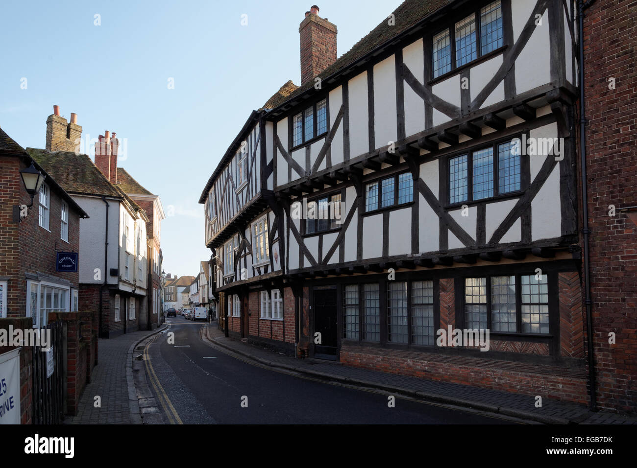 Pilgrims’ House, Strand Street, Sandwich, Kent, England, UK Stock Photo ...