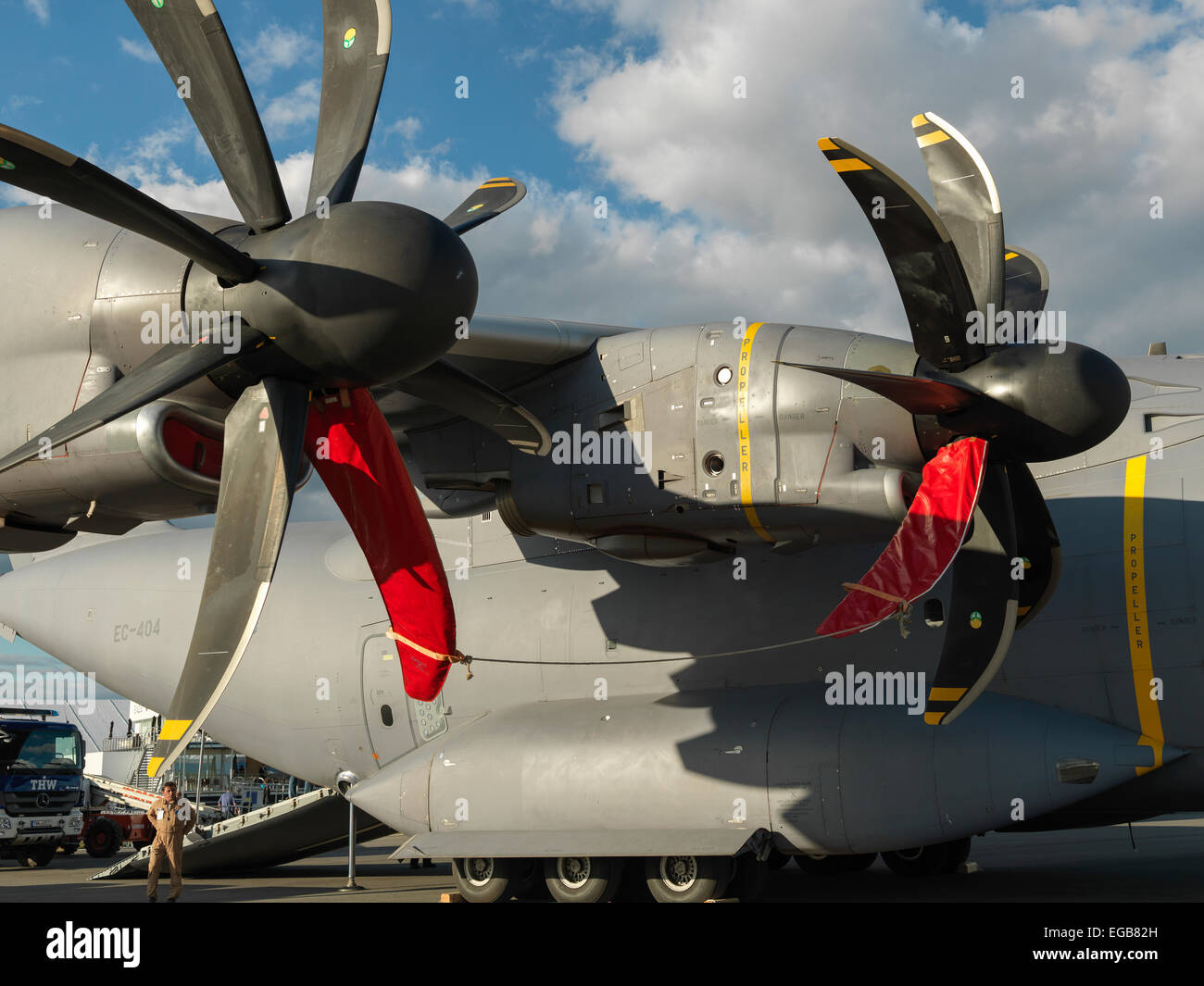 Airbus A400M military transporter aircraft engines. High Resolution ...