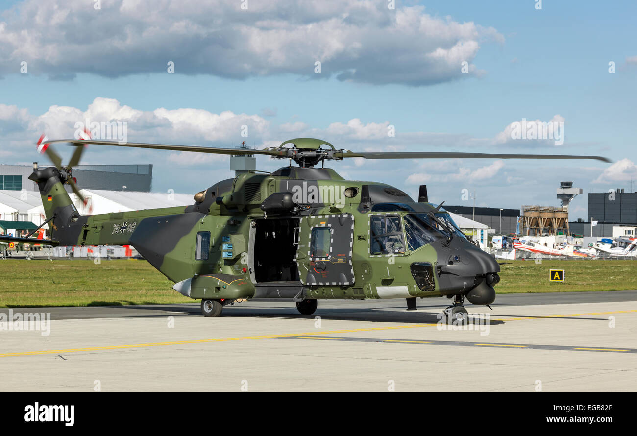 NH Industries (Airbus) NH-90 military helicopter of the German Army on ...