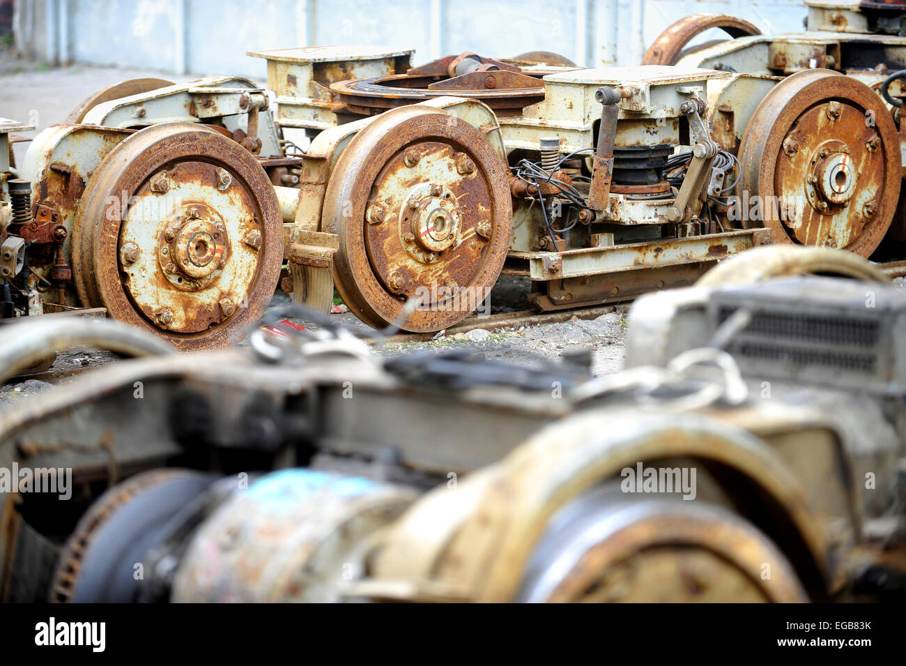 Tram wheels hi-res stock photography and images - Alamy