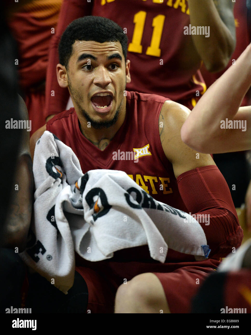 Feb 21, 2015. Naz Long #15 of the Iowa State Cyclones in action vs the ...